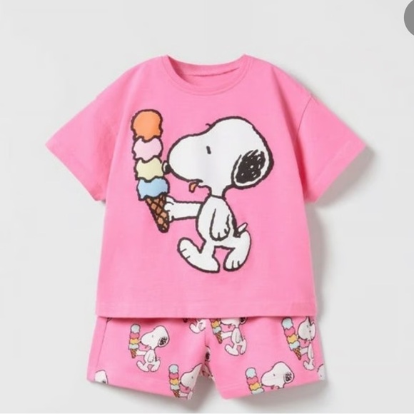 Zara | Matching Sets | Zara Kids Snoopy Peanuts Matching Set | Poshmark